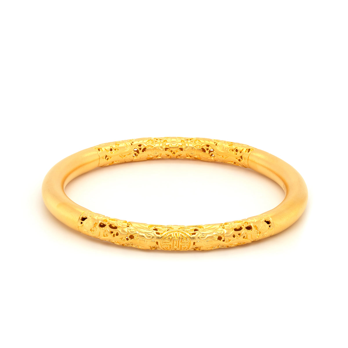 Chow Tai Fook 24K Gold Solid Classic Thread Design Bangle – Gem Hooray 珠宝汇