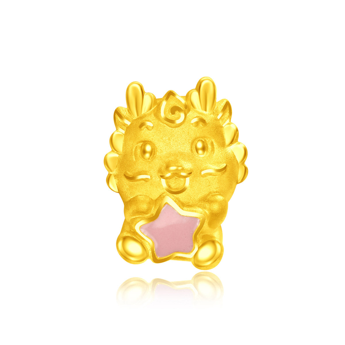 Chow Tai Fook 999 Pure 24K Gold Glowing With Radiance Dragon Charm ...